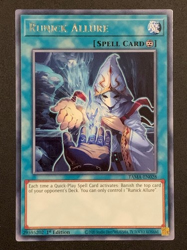 Runick Allure | TAMA-EN028 | Rare | 1st Edition | Tactical Masters ...