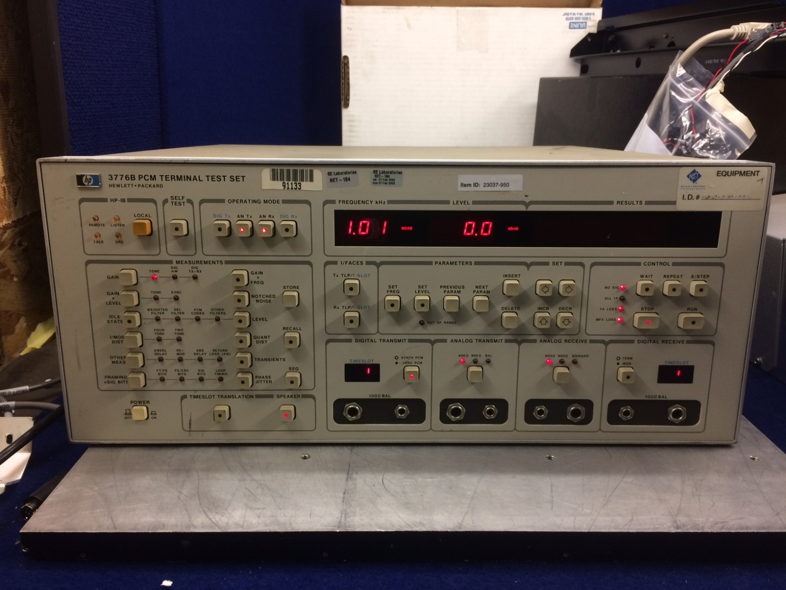 Agilent HP Keysight 3776B PCM Terminal Test Set w/ Opt 001 | eBay