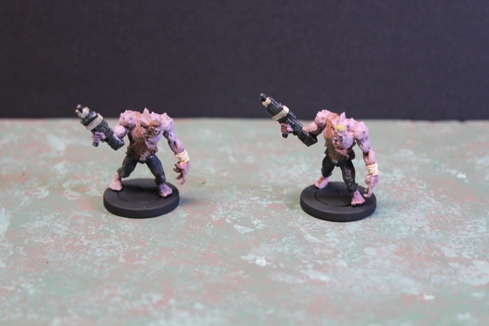 Plague Troopers - Painted Miniature 28mm Mantic Deadzone Warpath Sci-Fi ...