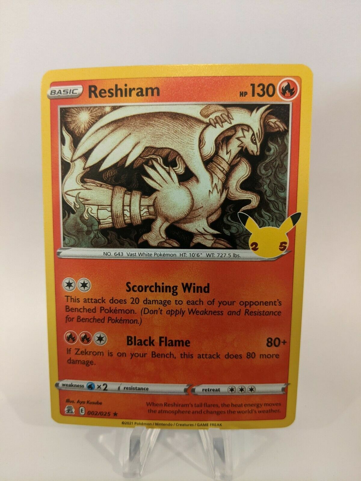 Pokemon Reshiram 2/25 Celebrations 25th Anniversary Pack Fresh Mint | eBay