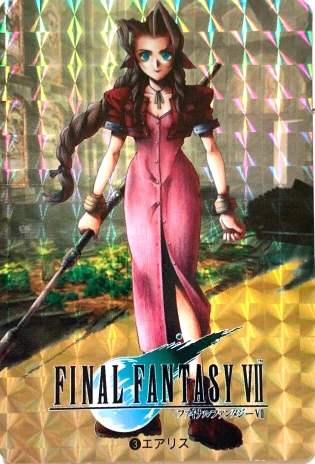 Aerith Gainsborough FINAL FANTASY VII FF7 SQUARE japanese card Japan ...
