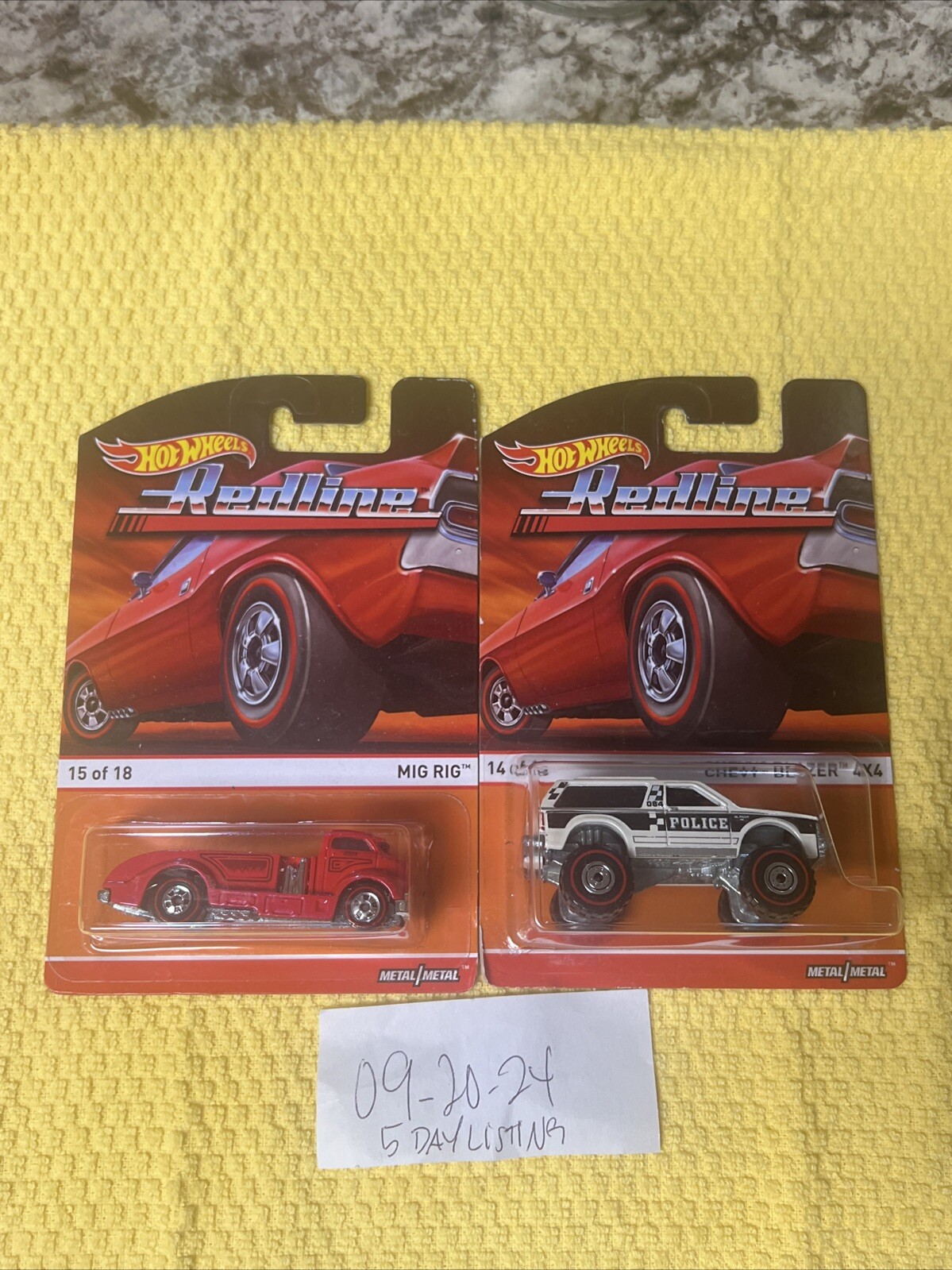 2015 HOT WHEELS REDLINE MIG RIG & CHEVY BLAZOR LOT OF 2 | eBay