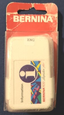 Bernina Information Memory Key Card Cartridge forModel 1630 Inspiration ...