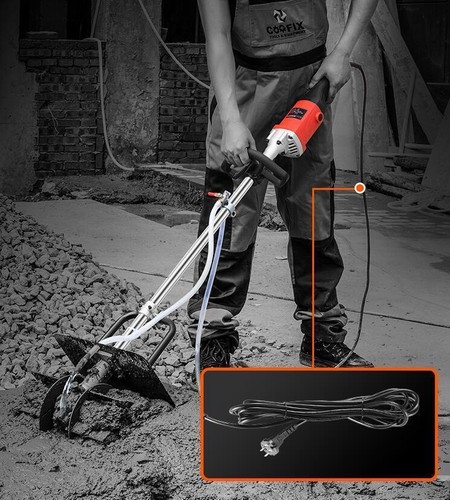 1600w Handheld Concrete Mixer 220V Electric Construction Cement Mixing ...