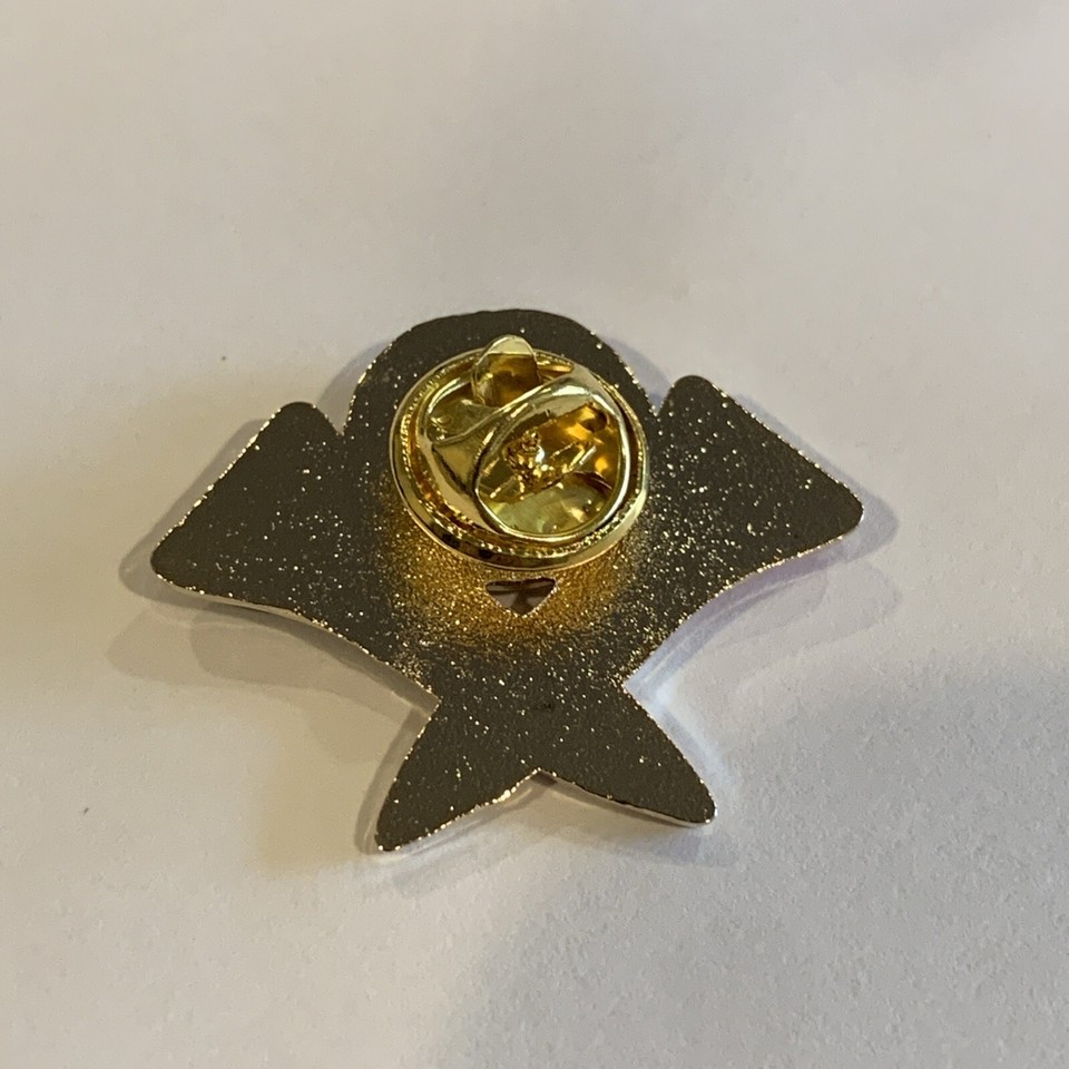 Gold Tone Broke 45 Gold Red Blue Enamel Pin Award | eBay