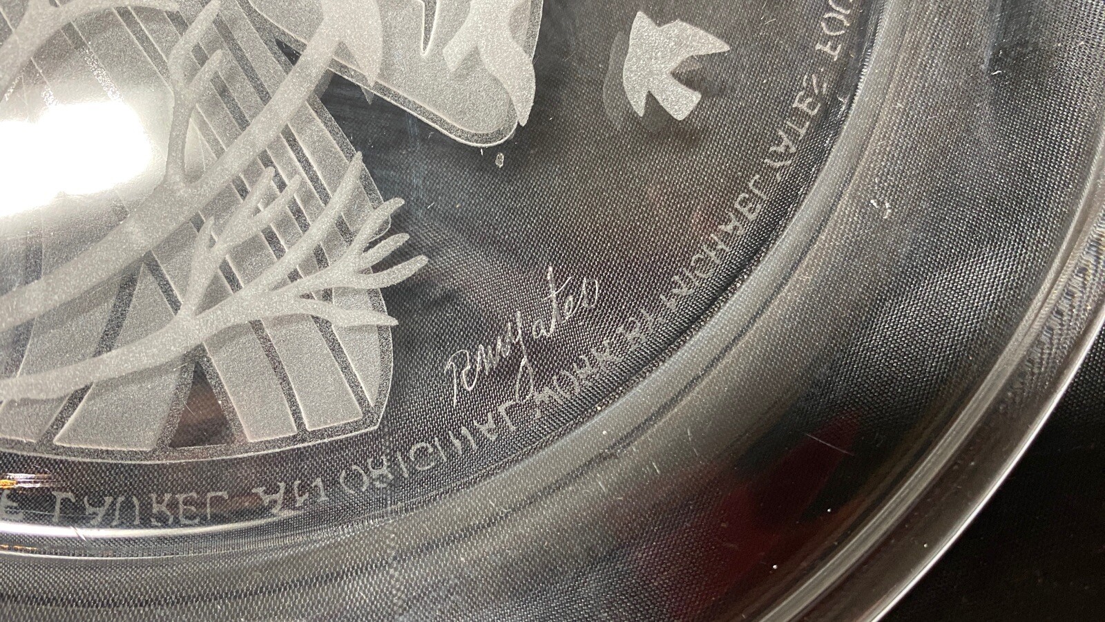 Morgantown Crystal Plate Laurel by Michael Yates Country Ladies Hand ...