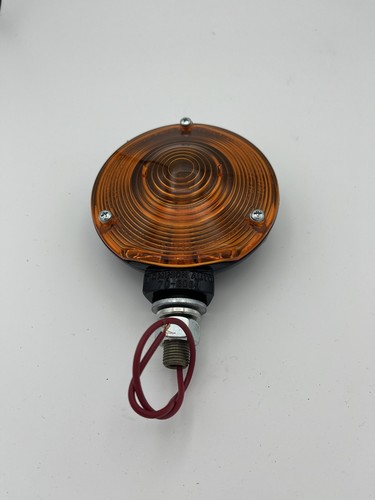 Dominion Auto 70-6064 Amber Stop Tail Light with Black Metal Housing ...