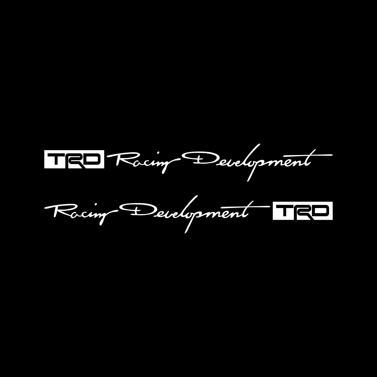 Pair (Left and Right) TRD Racing Development Decal Vinyl Sticker for ...