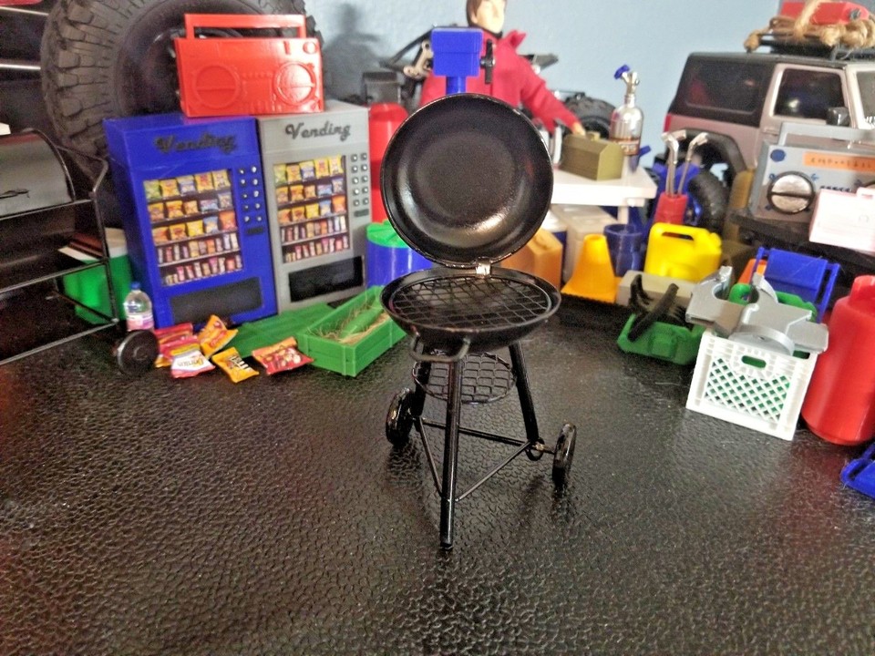 RC Scale BBQ Charcoal Barbecue Grill Rock Crawler Truck Dollhouse Mini ...