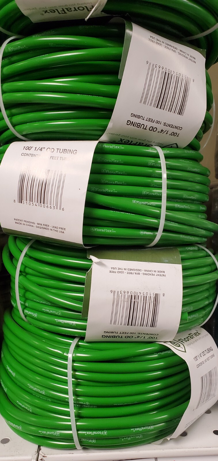 FloraFlex 1/4" OD Tubing Food Grade Vinyl 3/16" ID 100ft | eBay
