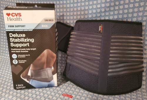 CVS Health Firm Support Back Deluxe Stabilizing Support: Size SM/MED ...