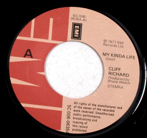 Cliff Richard – My Kinda Life 7" Vinyl NM/VG AL463 | eBay