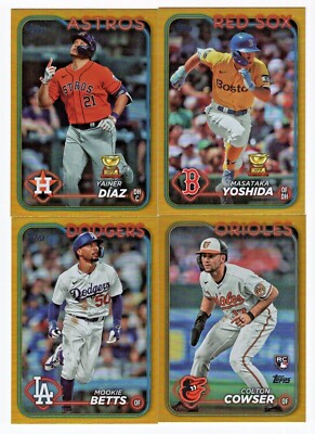 2024 Topps Series 1 GOLD FOIL Parallels - Complete Your Set ~ You Pick ...