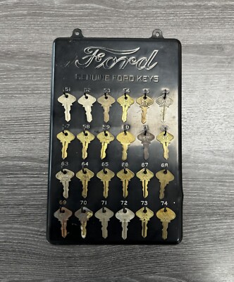 Ford Genuine Ford Keys Antique Key Rack Ford Model T Master Set | eBay