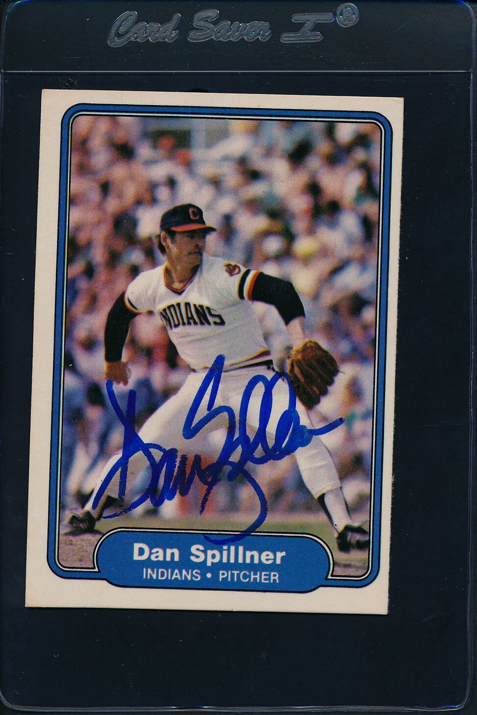 1982 Fleer #378 Dan Spillner Indians Signed Auto *27185 | eBay