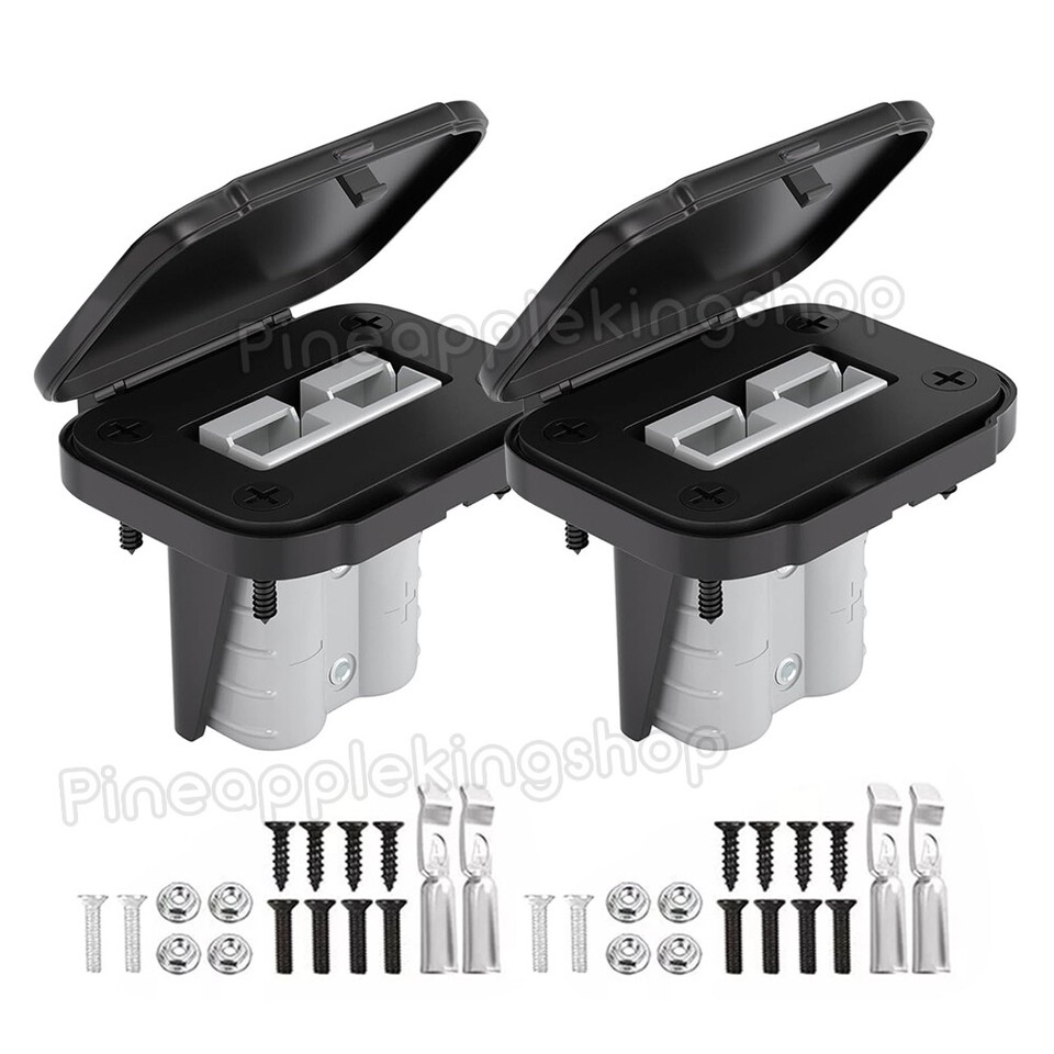 2PCS Anderson Plug Mounting Panel 50Amp Flush Mount Recessed Plate ...