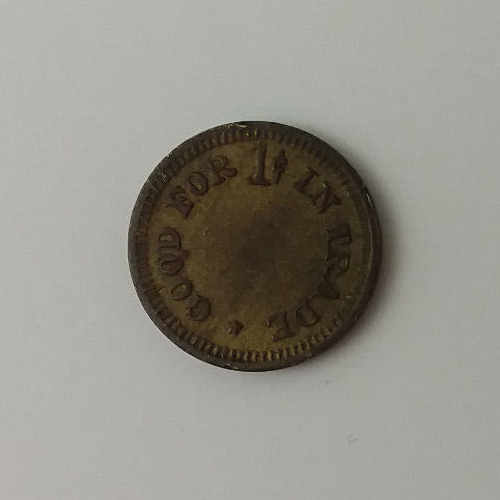 Skill Award One Cent Trade Token 17mm | eBay