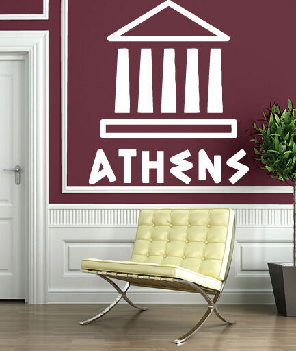 Wall Vinyl Sticker Decal Athens Acropolis Parthenon Sights Ancient ...