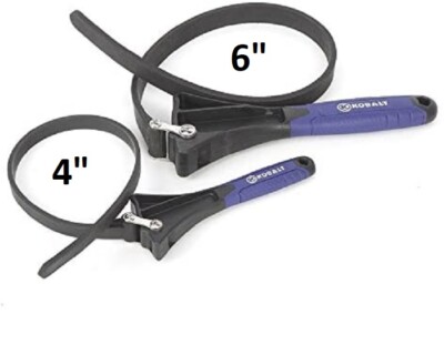 4 and 6 inch rubber STRAP WRENCH Set - Heavy Duty Soft Handle ...