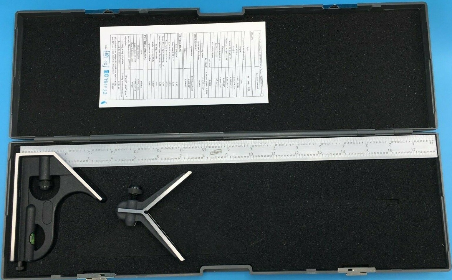 Combination Square Center Finder iGaging Premium 3-Piece 18" | eBay