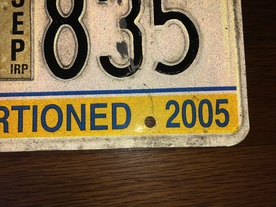 2005 Alabama Apportioned License Plate #526 835 September | eBay