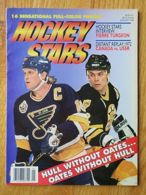 Hockey Stars BRETT HULL / ADAM OATES January 1994 Magazine ST LOUIS ...