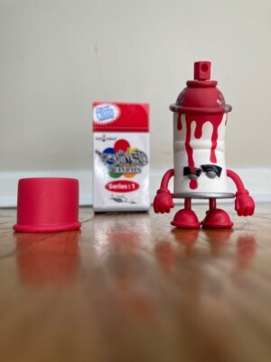 Kidrobot Bentworld Vandals Skinny Can Used Graffiti Toy Jeremy MADL ...