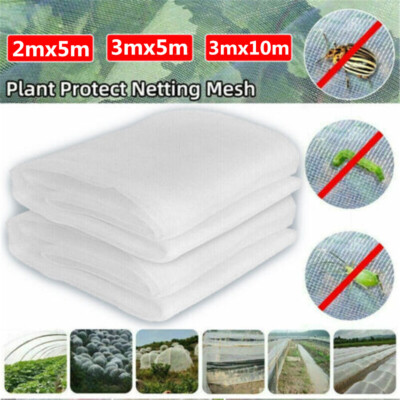 GARDEN PROTECT NETTING VEGETABLE CROP PLANT FINE MESH BIRD INSECT ...