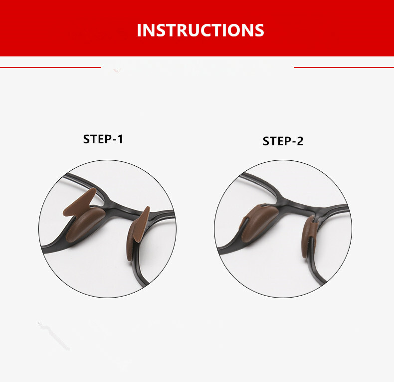 5 Pairs Butterfly Adhesive Sticky Nose Pads Eyeglasses Stick on ...