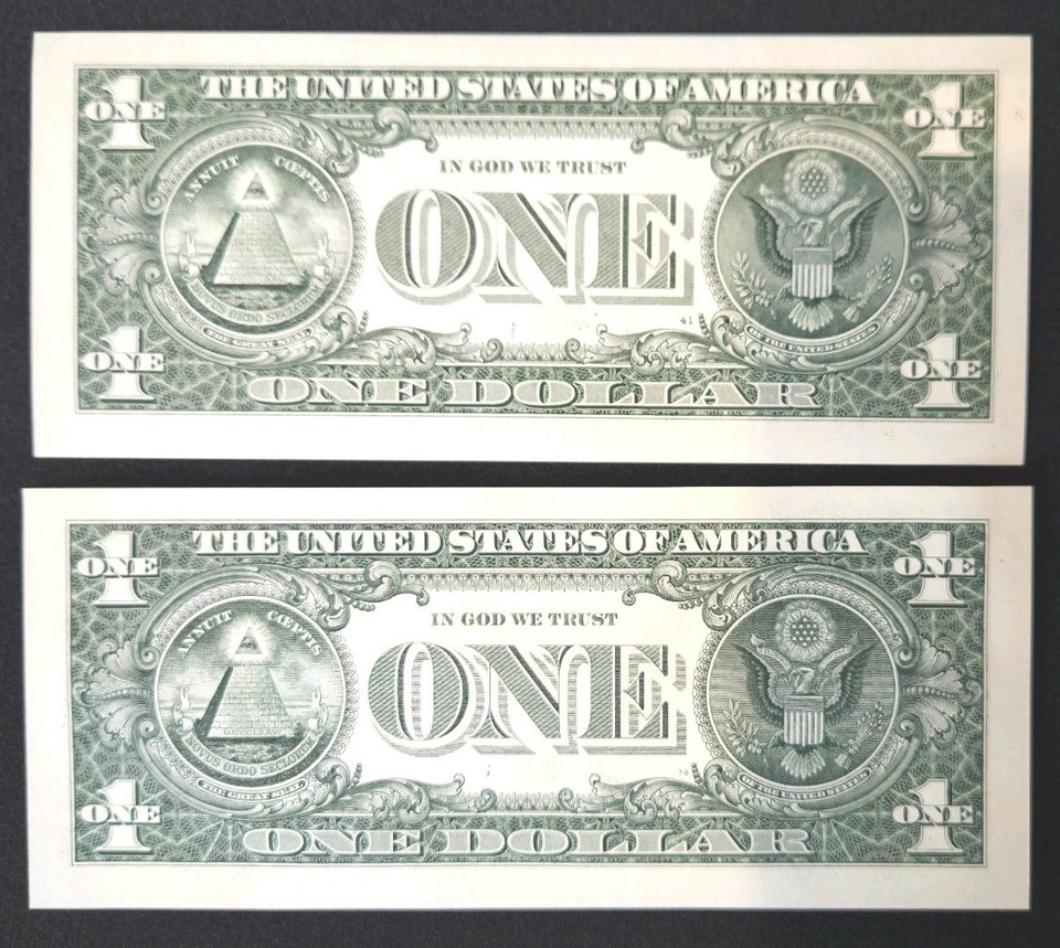Same Matching Serial Number $1 Bill Bank Note. Unique Dollar Bill. | eBay