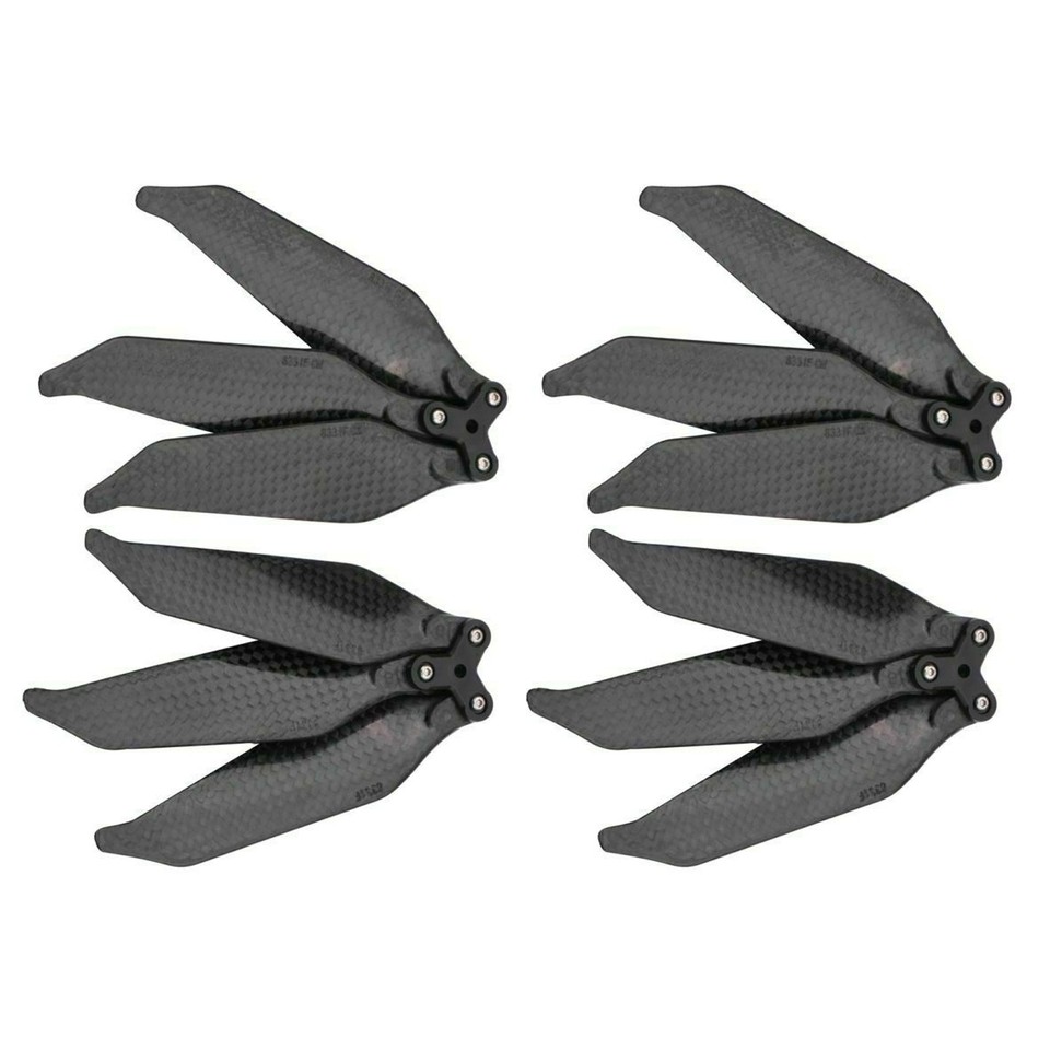 2*CW + 2*CCW Carbon Fiber 3-Blade Foldable Propeller Props For DJI ...