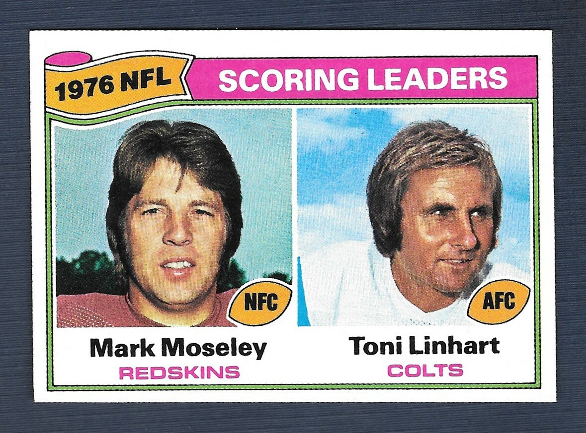1977 Topps Mark Moseley & Toni Linhart #4 NFL Scoring Leaders NM/MT | eBay