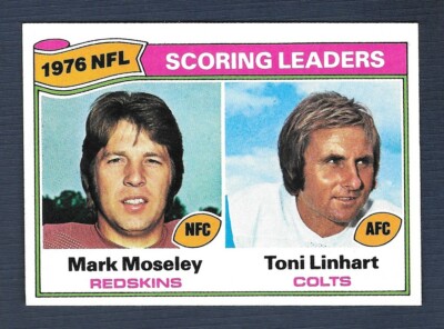 1977 Topps Mark Moseley & Toni Linhart #4 NFL Scoring Leaders NM/MT | eBay