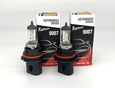 2 Bulbs 9007 HB5 Bright Halogen 55W Bulbs Headlights Lamps USA Based ...