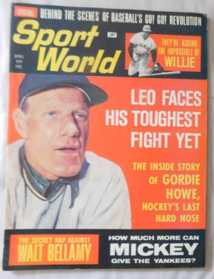 Leo Durocher & Willie Mays April 1966 Sport World Magazine Ex | eBay