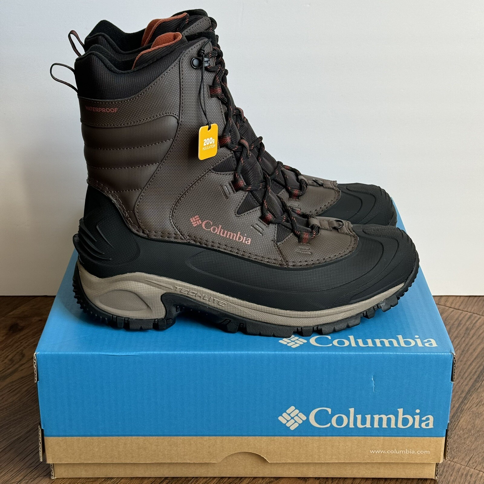 Columbia Mens Bugaboot III Winter Snow Boots Size 13 Brown Black ...
