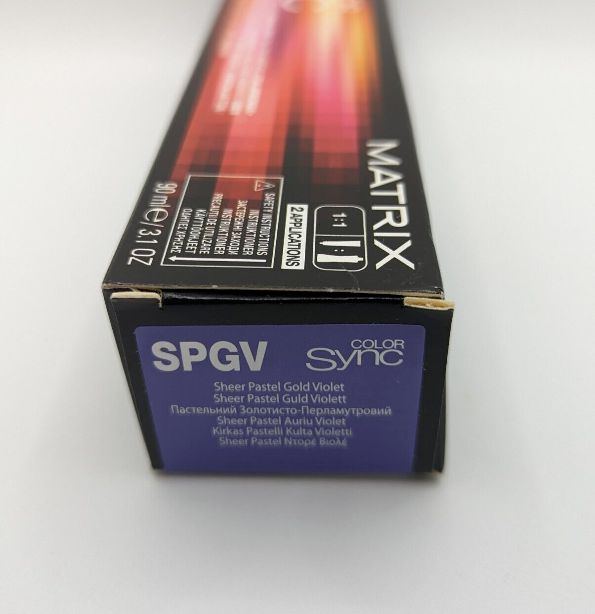 Matrix ColorSync SPGV Sheer Pastel Gold Violet Hair Colour Ammonia Free ...