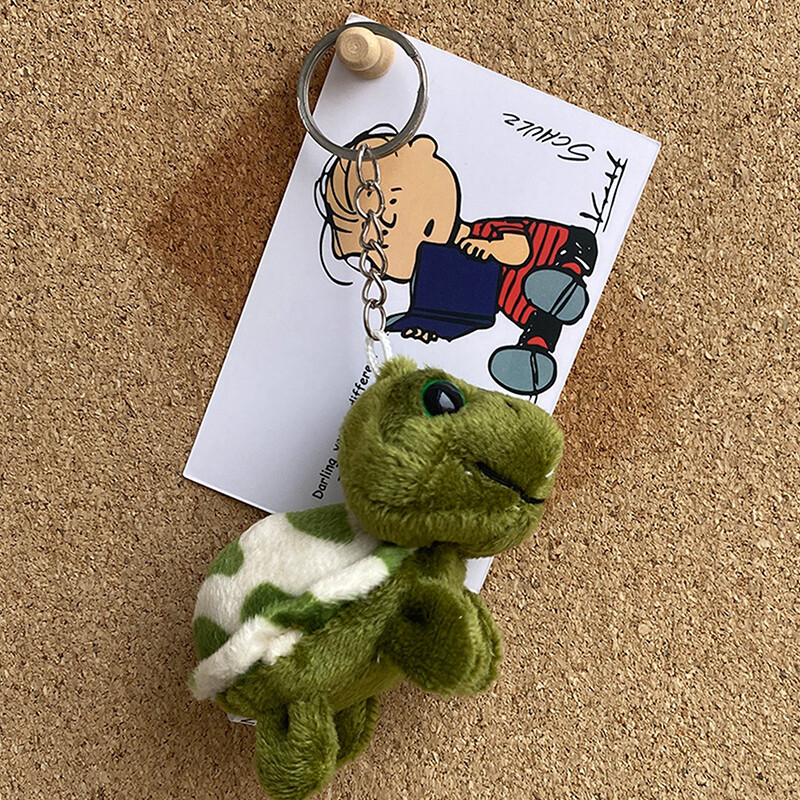 Cartoon Cute Mini Animal Plush Keychain Kawaii Soft Stuffed Doll Charms ...