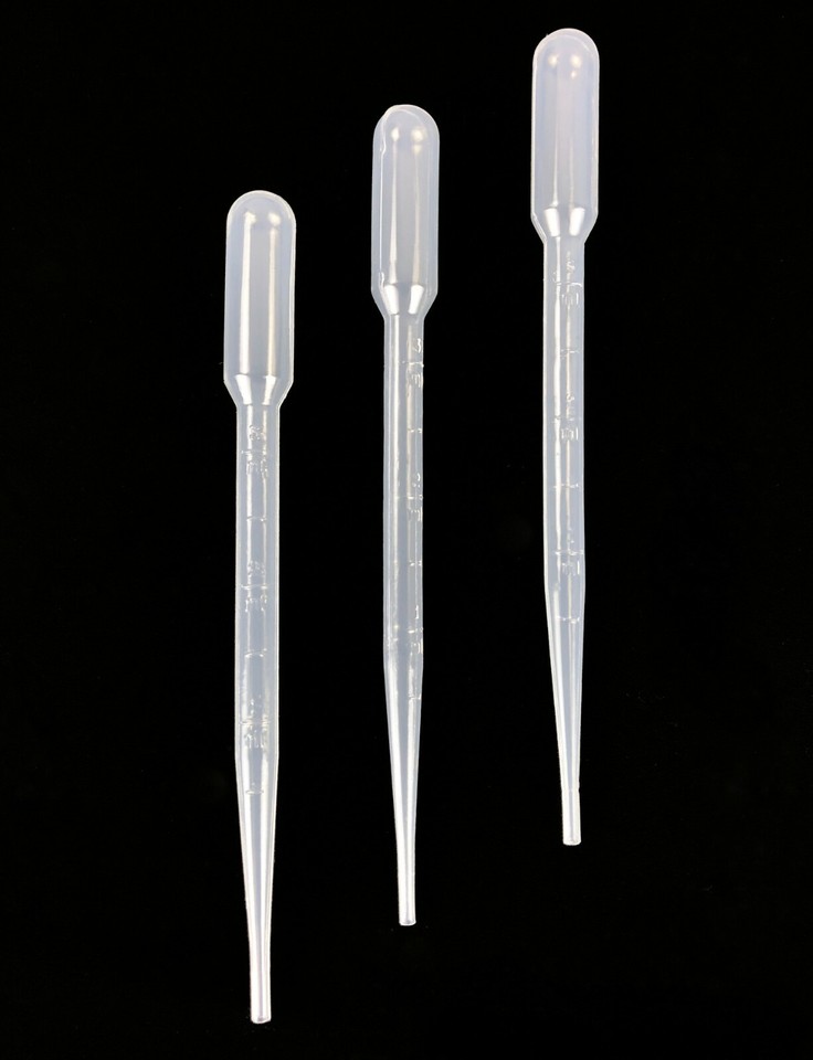 Full Bulb 1.7mL-7mL Capacity Plastic Transfer Pipettes Graduated ...