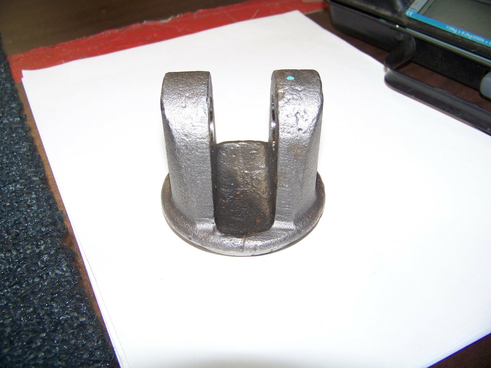 K&S Tool Cylinder End Plug Clevis 2" Ears 7/8" Bore 2 3/4" Flange ...