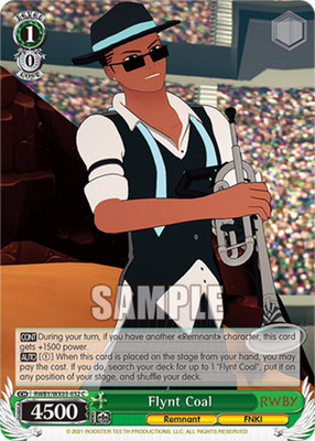 Flynt Coal - RWBY/WX03-032 - C Near Mint Weiss Schwarz RWBY | eBay
