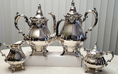 Tea/Coffee Pots & Sets - Baroque Silver Plated