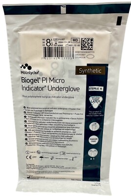 5 Pairs MoLNLYCKE 48985 Biogel PI Micro Indicator Underglove Size 8 ...