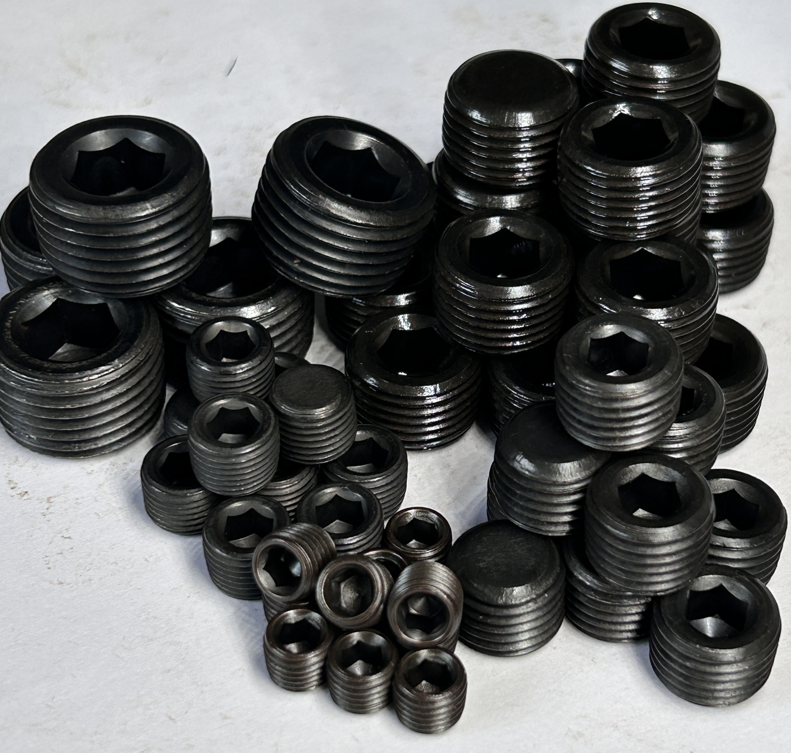 55* NPT PIPE PLUGS FITTING ASSORTMENT KIT 1/16" 1/8'' 1/4'' 3/8'' 1/2 ...