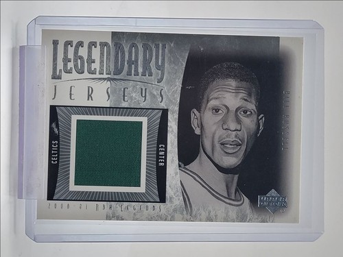 BILL RUSSELL 2001-02 UPPER DECK LEGEND LEGENDARY JERSEYS USED PATCH Q0M ...