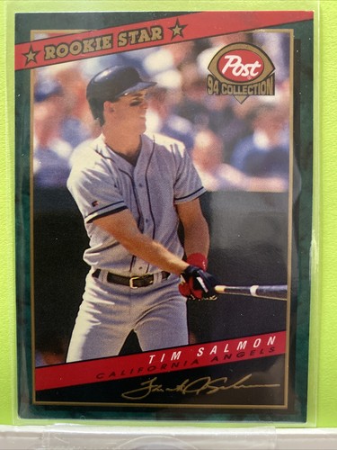 Tim Salmon 1994 Post Cereal Baseball Card RC #26 of 30 California ...