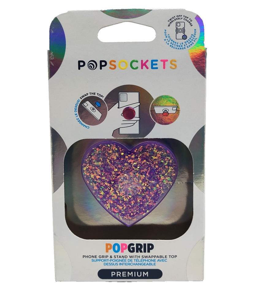 PopSockets Phone Grip Stand Confetti Dreamy Heart POPGRIP Popsocket | eBay