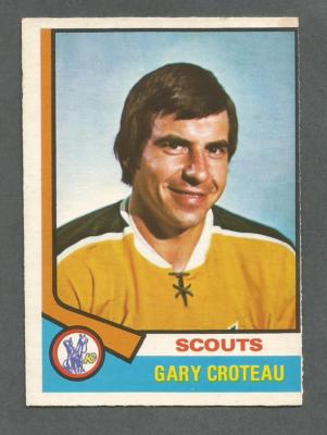1974-75 O-Pee-Chee OPC Hockey Gary Croteau #36 Kansas City Scouts NM/MT ...