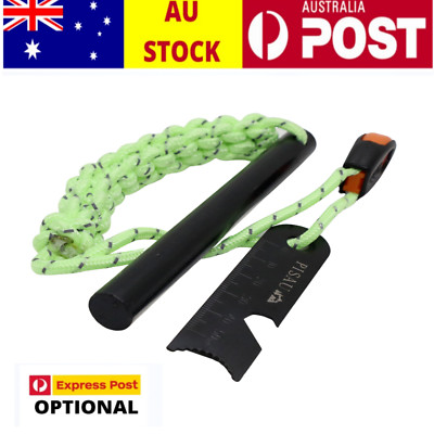 Ferrocerium Flint Stone Fire Starter Lighter Emergency Survival Camping ...