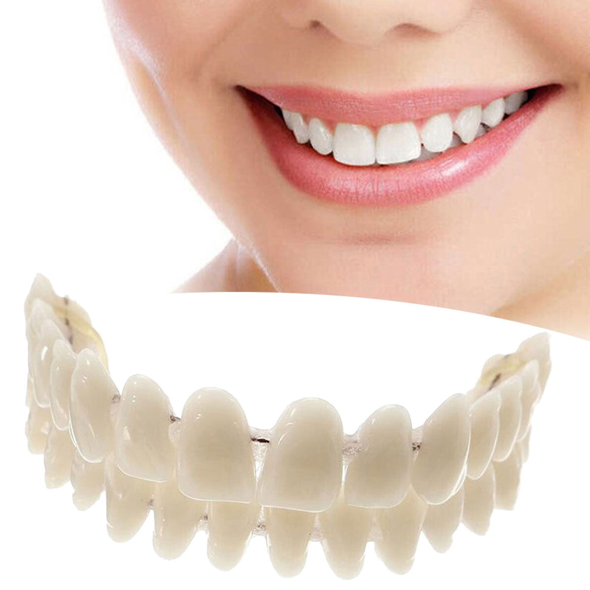 Nice Smiles False Teeth Tooth Cap Artificial Teeth Smile Case